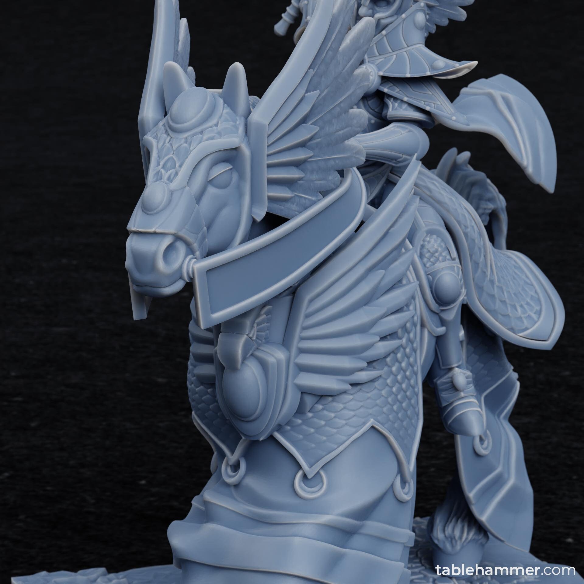 Elven Cavalry Lord | 3D Printed Fantasy Tabletop Miniature for Gaming ...