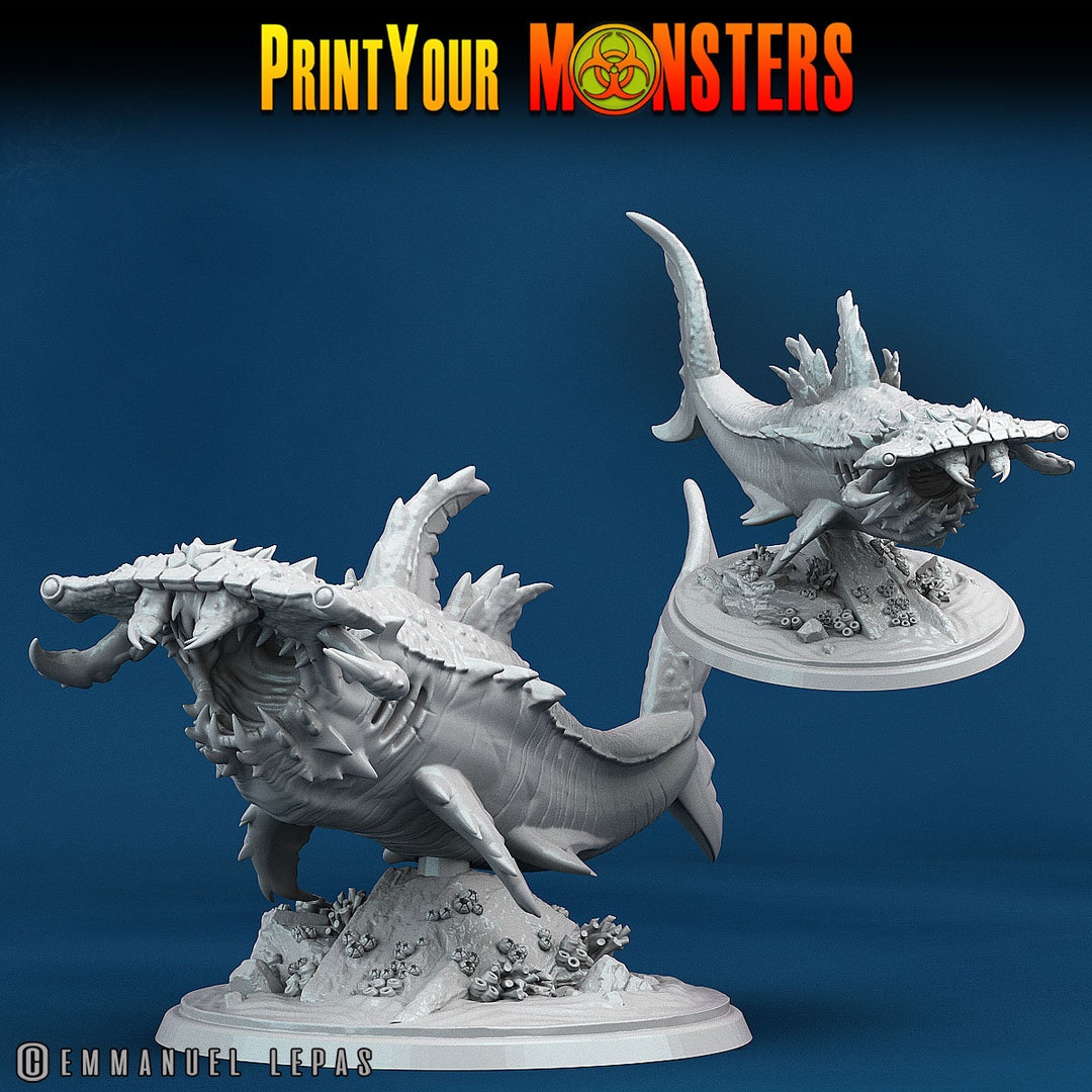 Mutant Hammerhead Shark | Shark Collection - Etsy