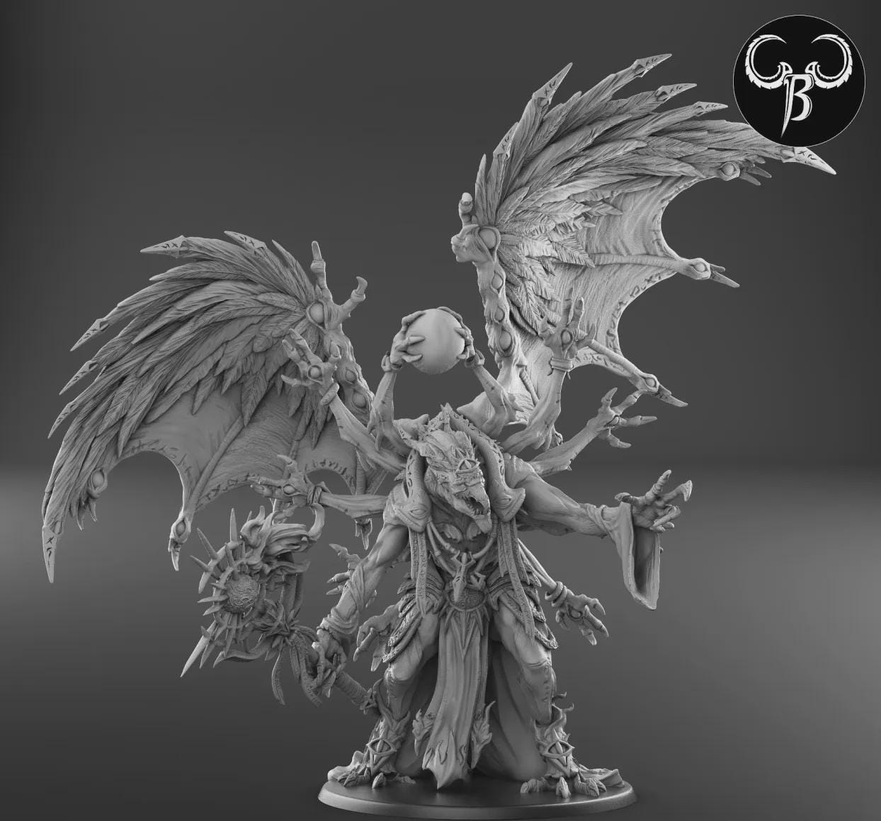 Arch Seer - Dark Demon Legions - Claybeastcreation - 3D Printed Fantasy ...