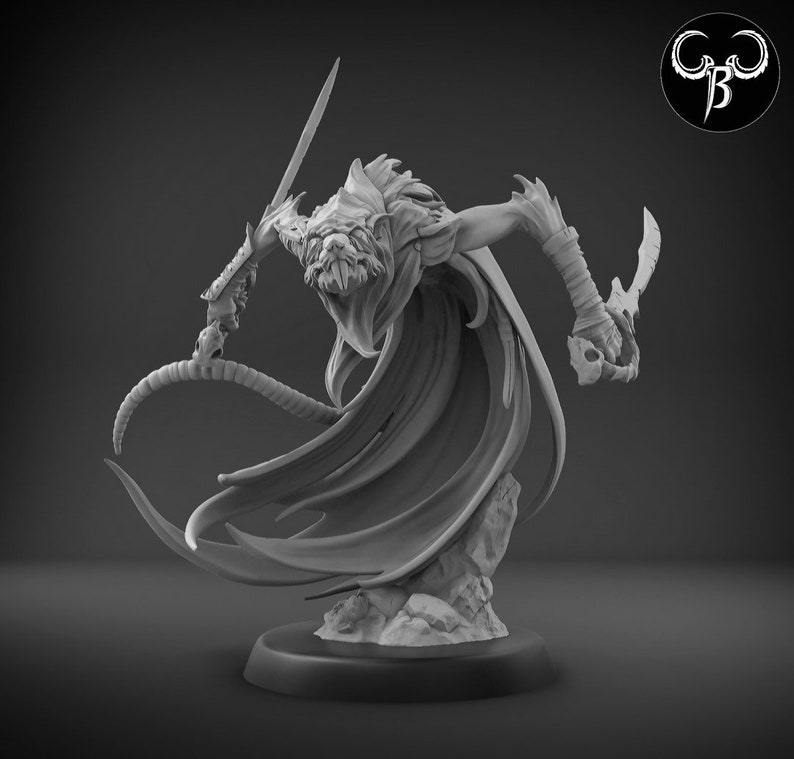 Death Reaper | Ghost Rat | Premium 3D Printed Fantasy Tabletop ...