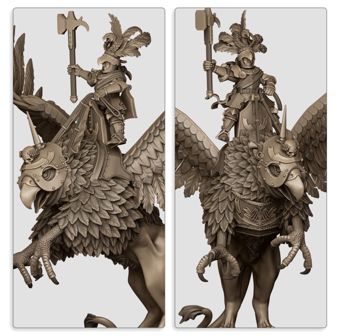Sunland Emperor on Griffon - Empire of Sunland - 28mm / 32mm Scale ...