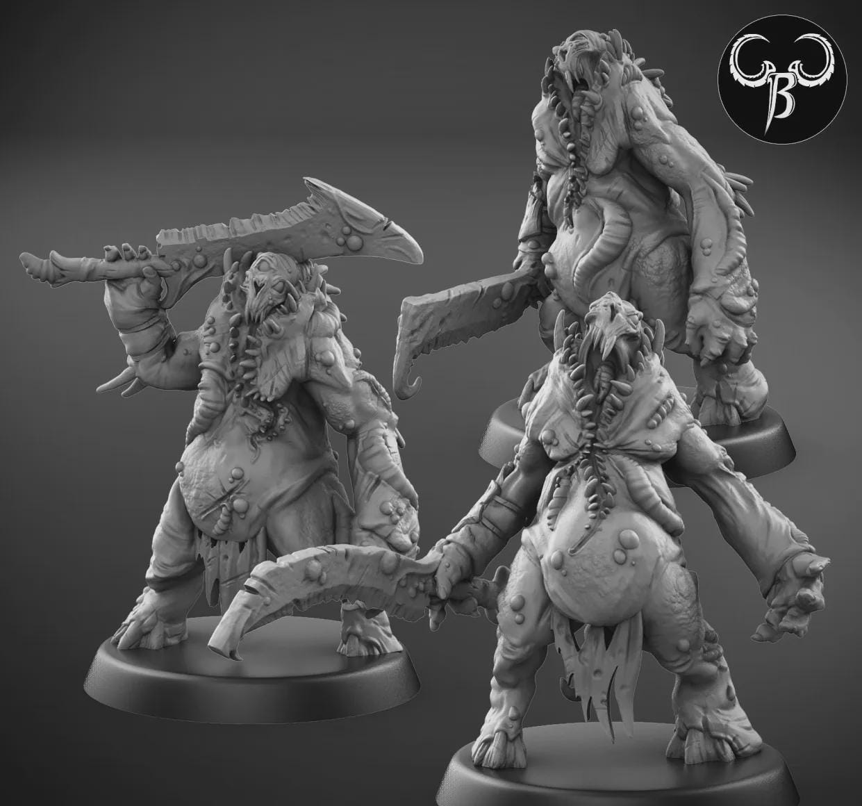 Maggot Fiends Squad - Dark Demon Legions - Claybeastcreation - 3D ...