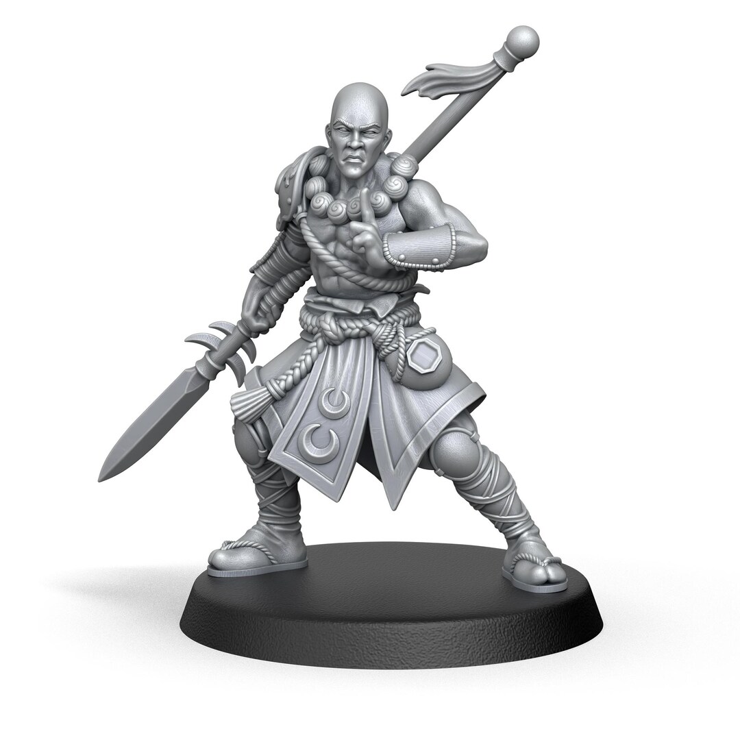 Battle Monk - the Celestial Empire - Punga Miniatures - Etsy