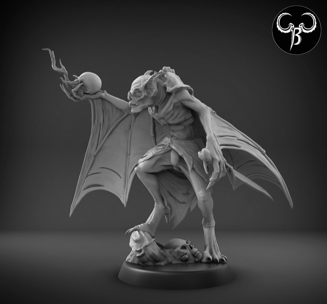 Blood Lord Vampire | 28mm and 32mm Scale | Premium 3D Printed Fantasy ...