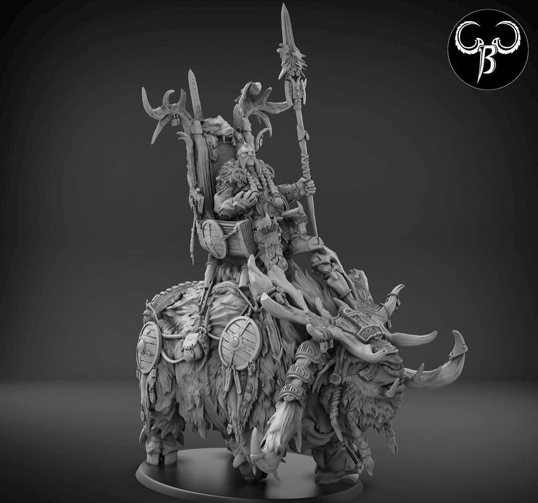 Frost Tusk Leader | Ogre Mount Rider Mammoth | Ogres Sons of the ...