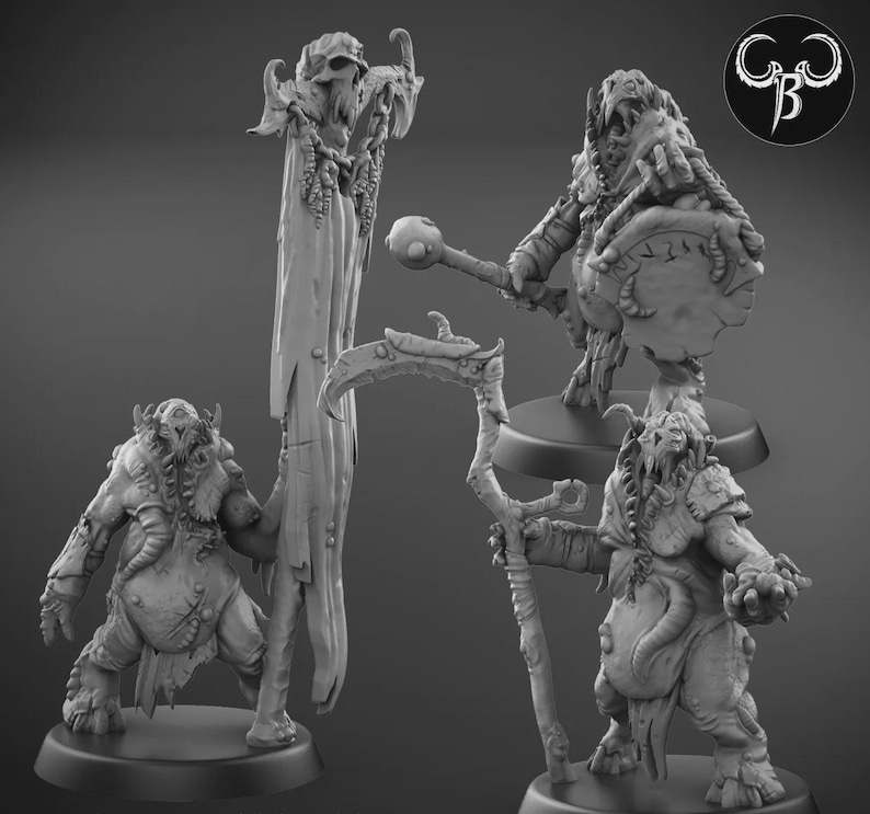 Maggot Fiends Squad - Dark Demon Legions - Claybeastcreation - 3D ...