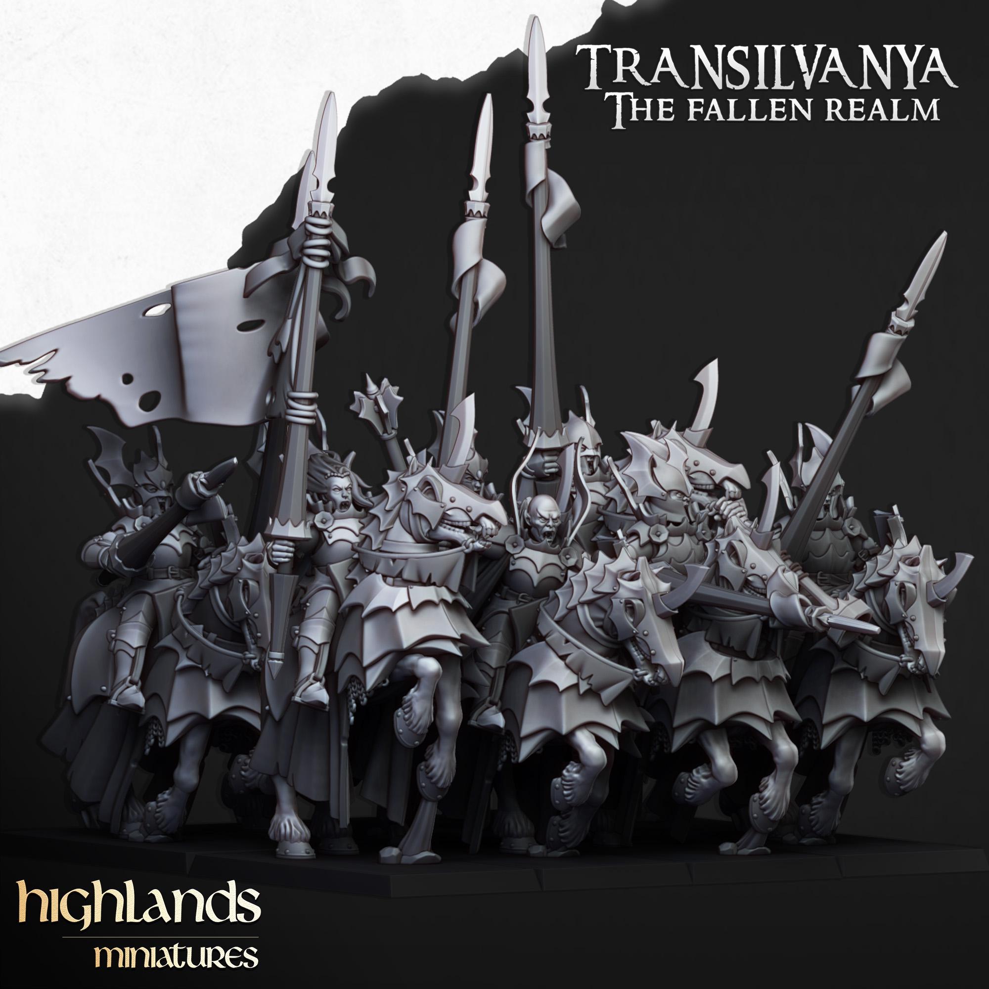 Vampire Knights Cavalry - Transilvanya Vampires - 28mm 32mm Scale ...