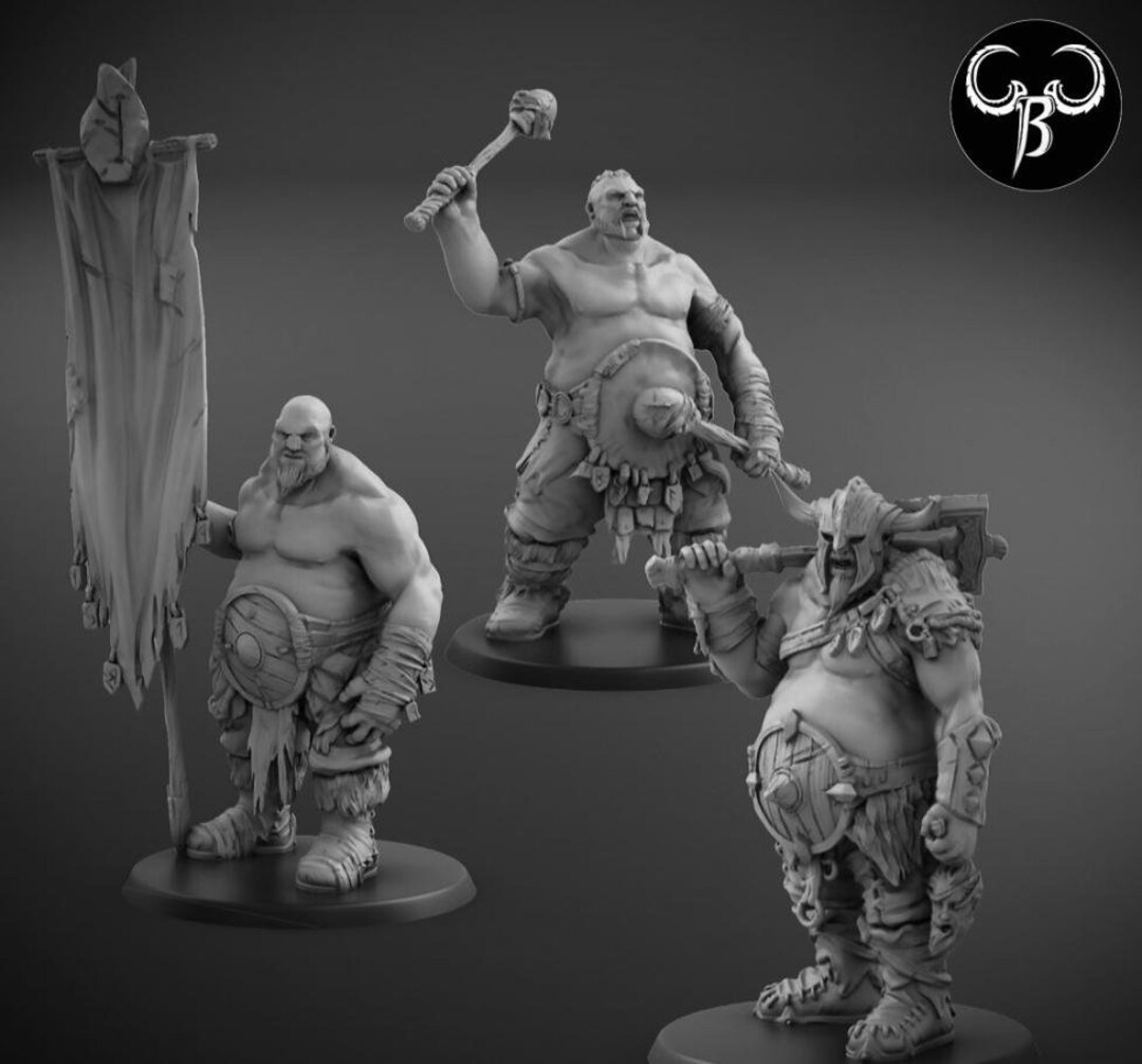 Hunger Sons Leader Set | Ogres Sons of the Everfeast | 25mm, 32mm, 40mm ...