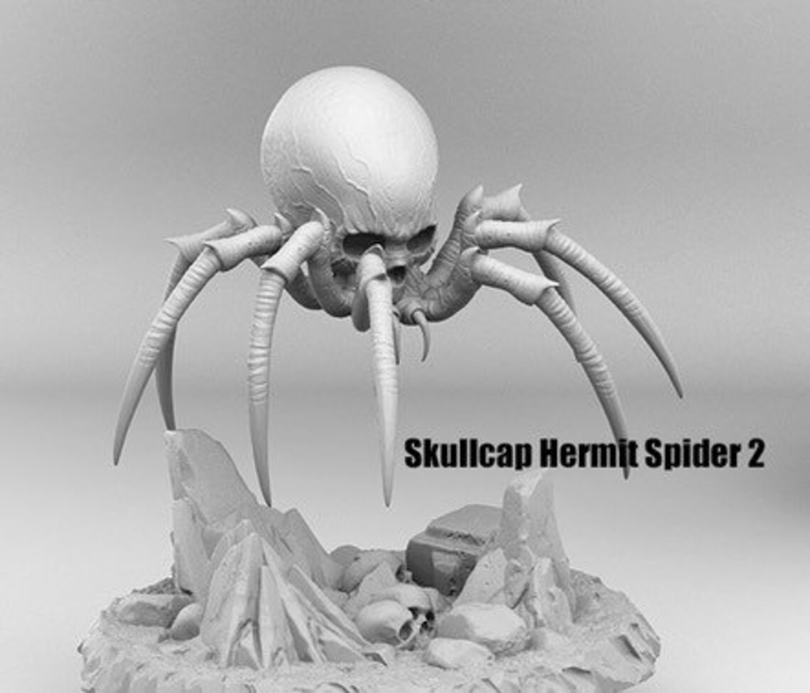 Skullcap Spiders Vampire Spiders Premium 3D Printed | Etsy