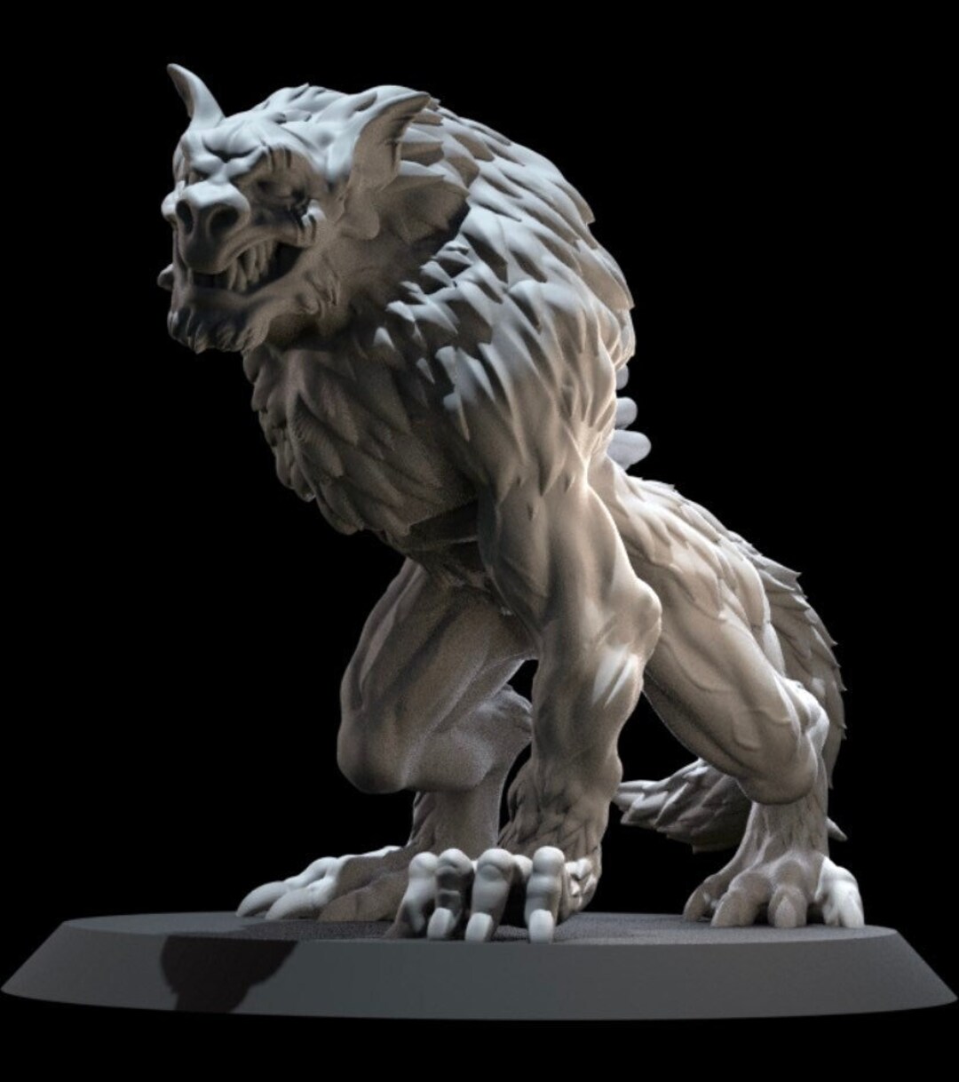 Werewolf | 28mm and 32mm Scale | Premium 3D Printed Fantasy Tabletop ...