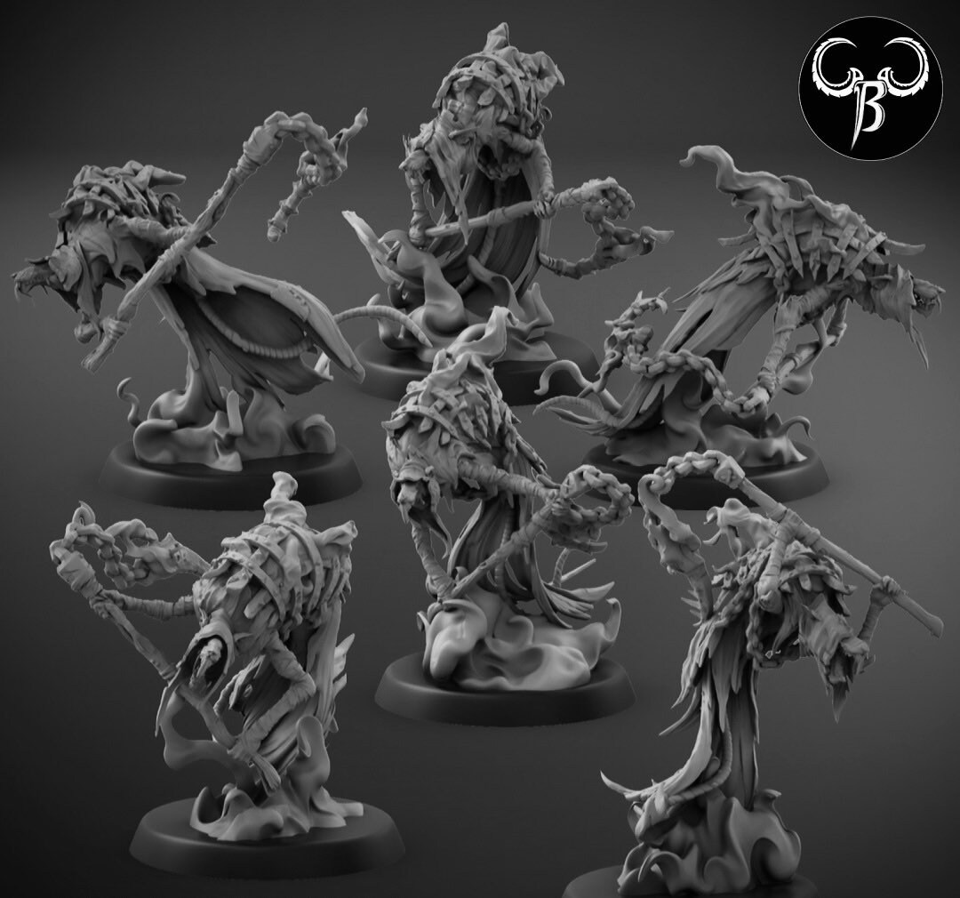 Spectral Fanatics Squad Ghost Rat 28mm and 32mm Scale Squad of 6 - Etsy