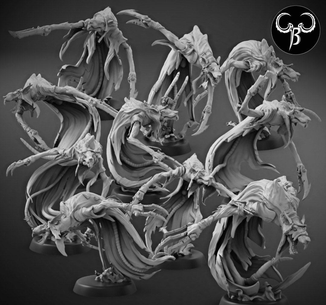 Sneaky Stabber Melee Squad | Ghost Rat | 28mm and 32mm Scale | Premium ...