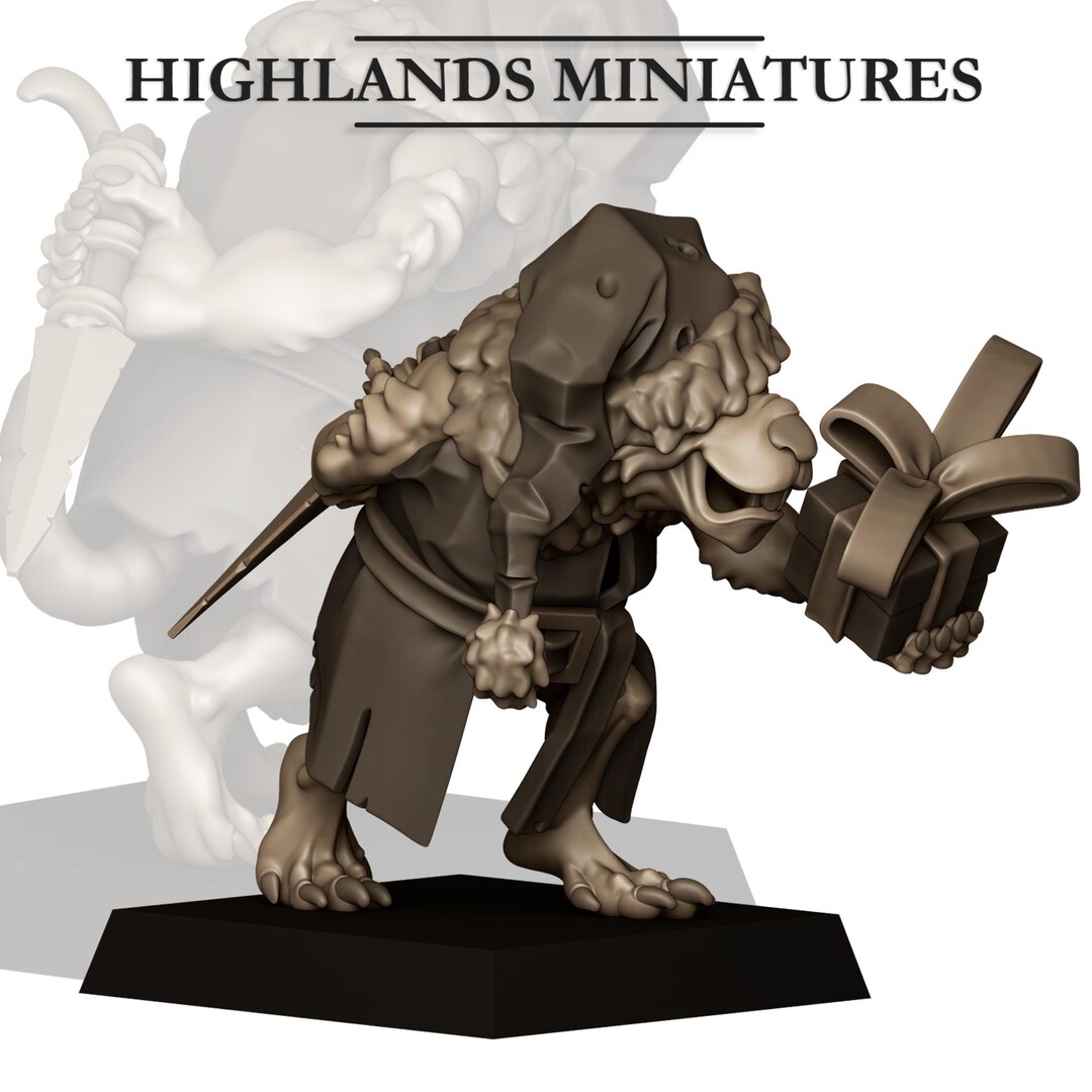 Santa Rat - Sewer Vermin - 28mm / 32mm Scale - Highlands Miniatures ...