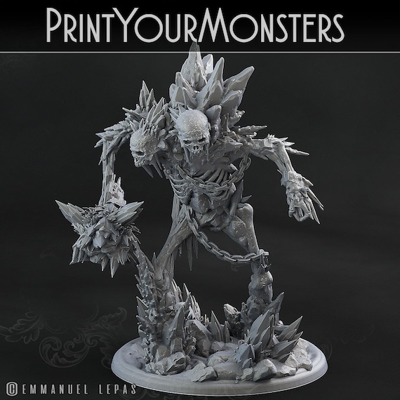 Giant Ice Skeleton Premium 3D Printed Fantasy Tabletop - Etsy
