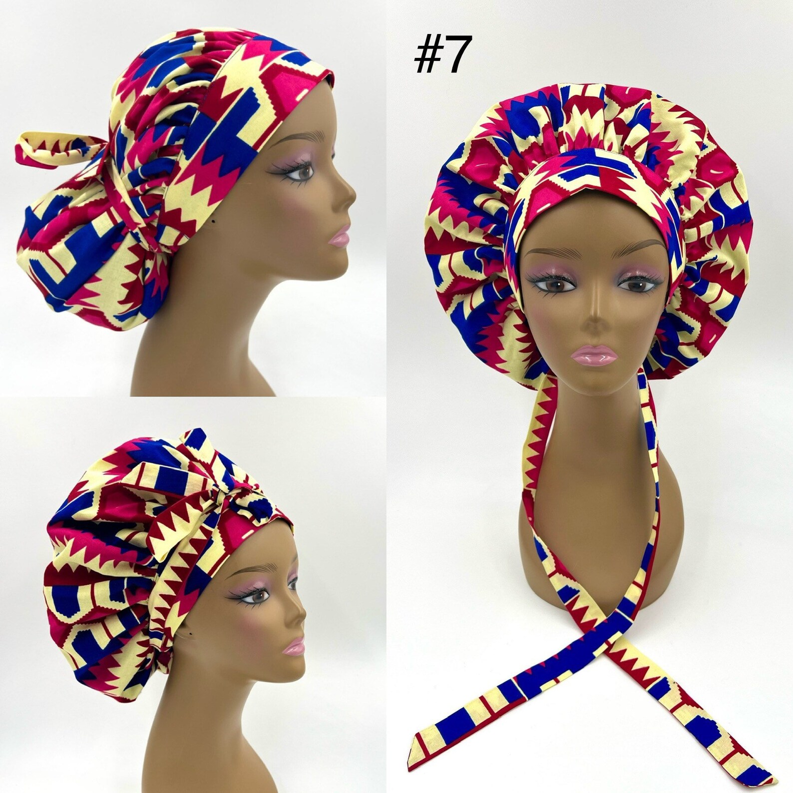 Satin-lined Scrub Caps/bonnets - Etsy