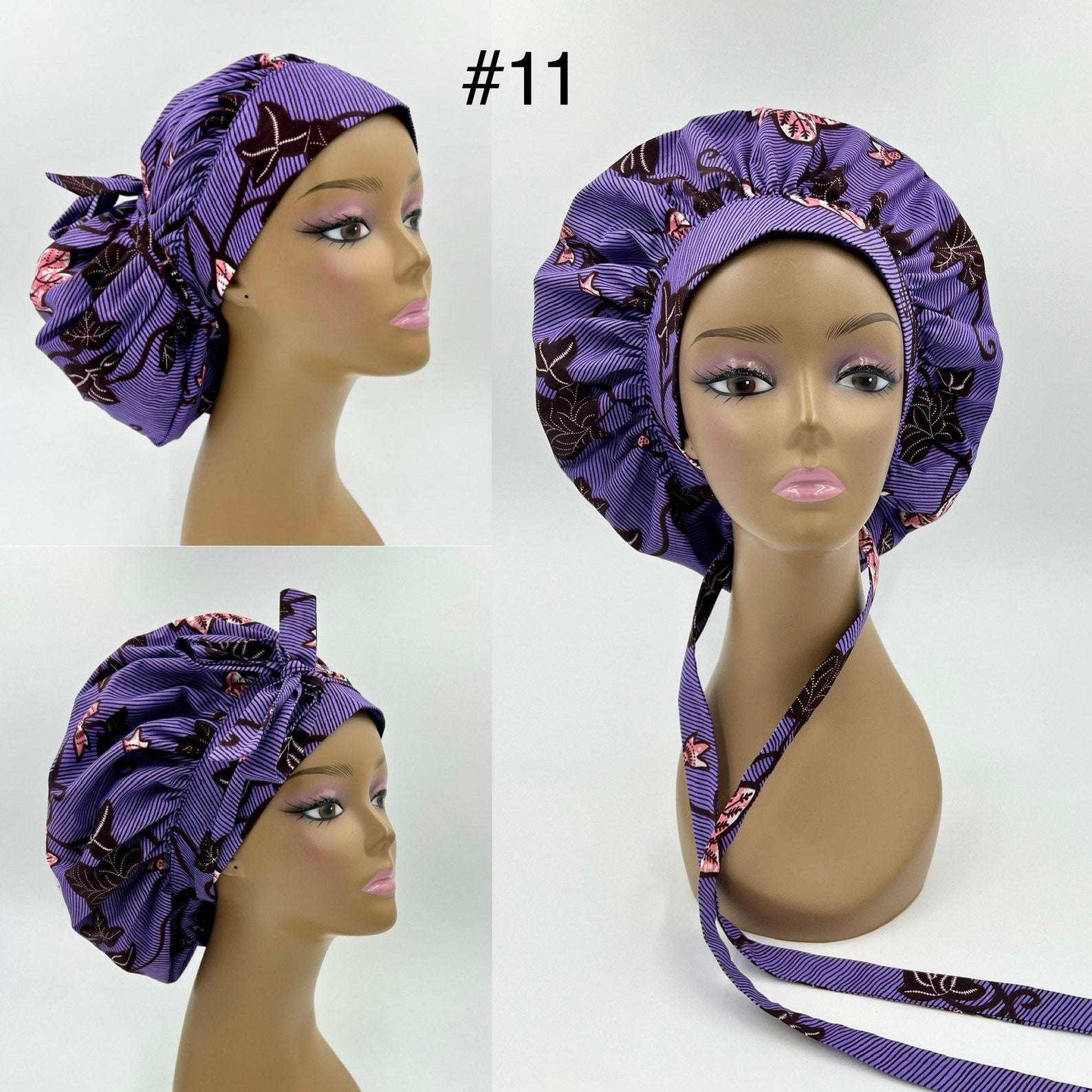 Satin-lined Scrub Cap/ Bonnet - Etsy