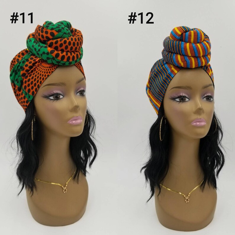 Pre-tied Ankara Turbans and Head Wraps | Etsy