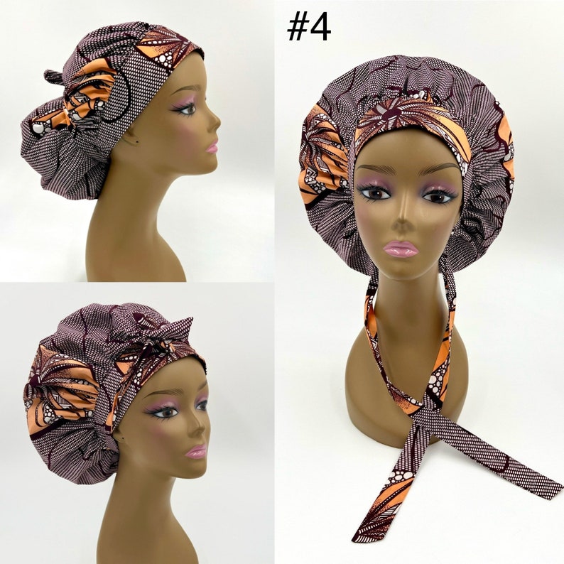 Satin-lined Scrub Cap/bonnets - Etsy