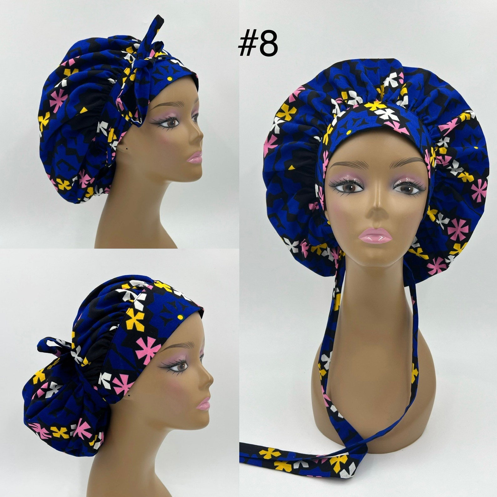 Satin-lined Scrub Caps/bonnets - Etsy