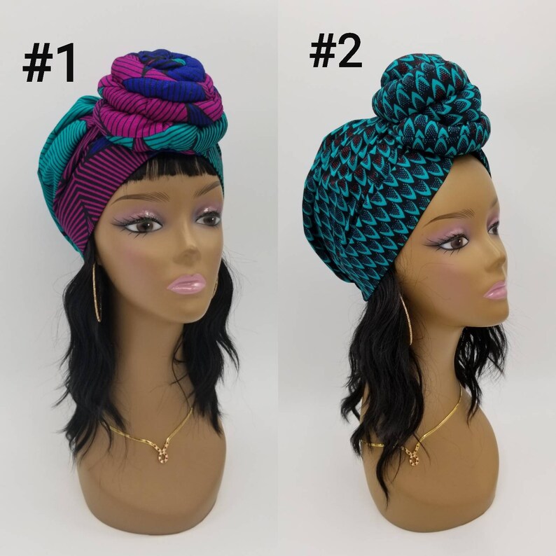 Pre-tied Ankara Turbans and Head Wraps - Etsy