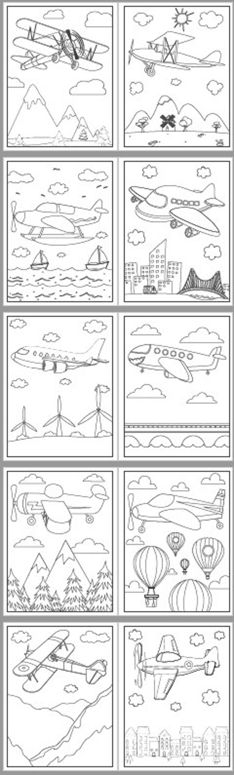 Kids Colouring Pages, 2000, Download and Print - Etsy
