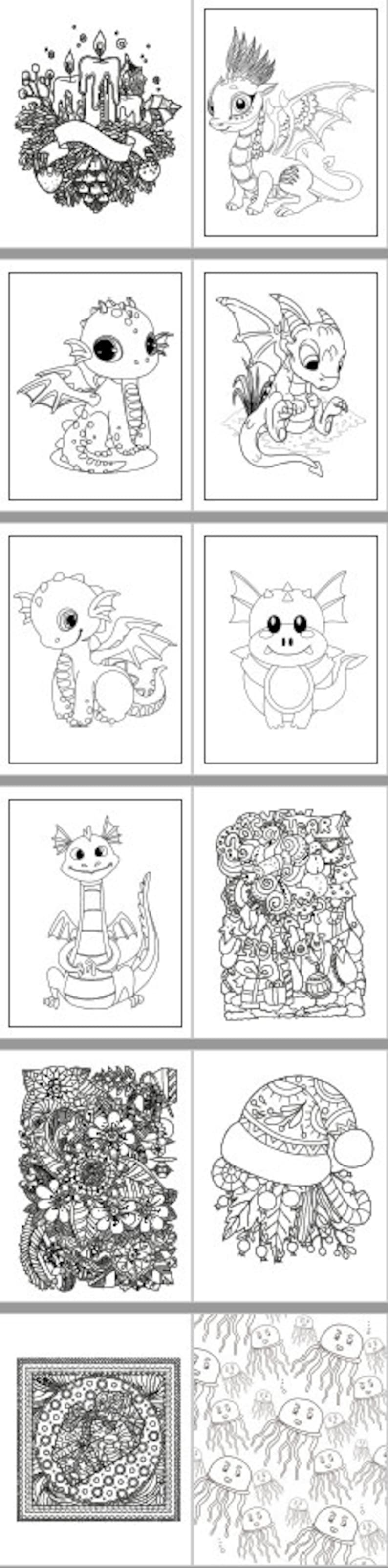 Kids Colouring Pages, 2000, Download and Print - Etsy