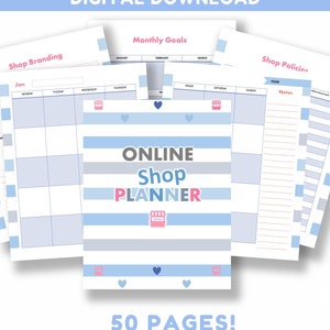 Etsy Shop Planner: Online Business Organizer (digital Download) - Etsy