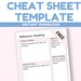 Instruction Template Cheat Sheet DIY Power Point Template Do It ...