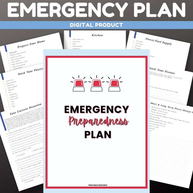 Emergency Preparedness Binder - Etsy