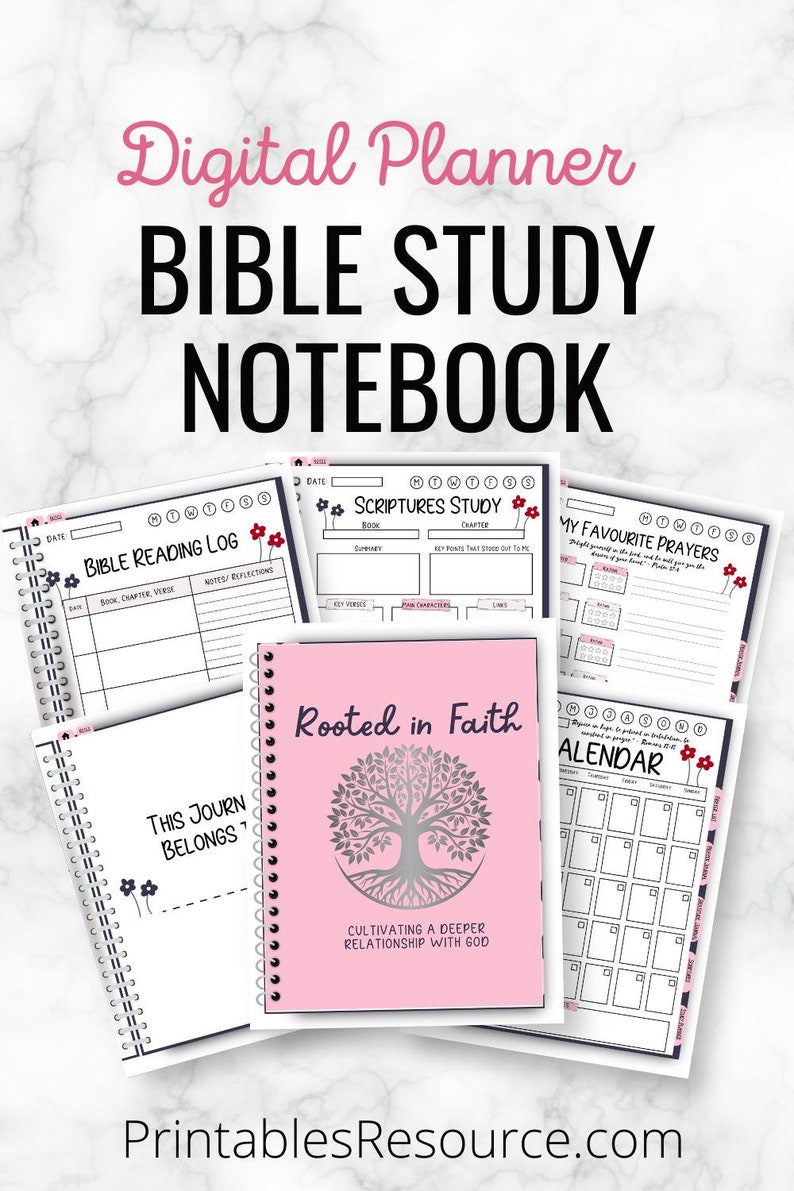 Digital Planner Faith Notebook Goodnotes Prayer Journal Christian Mom ...