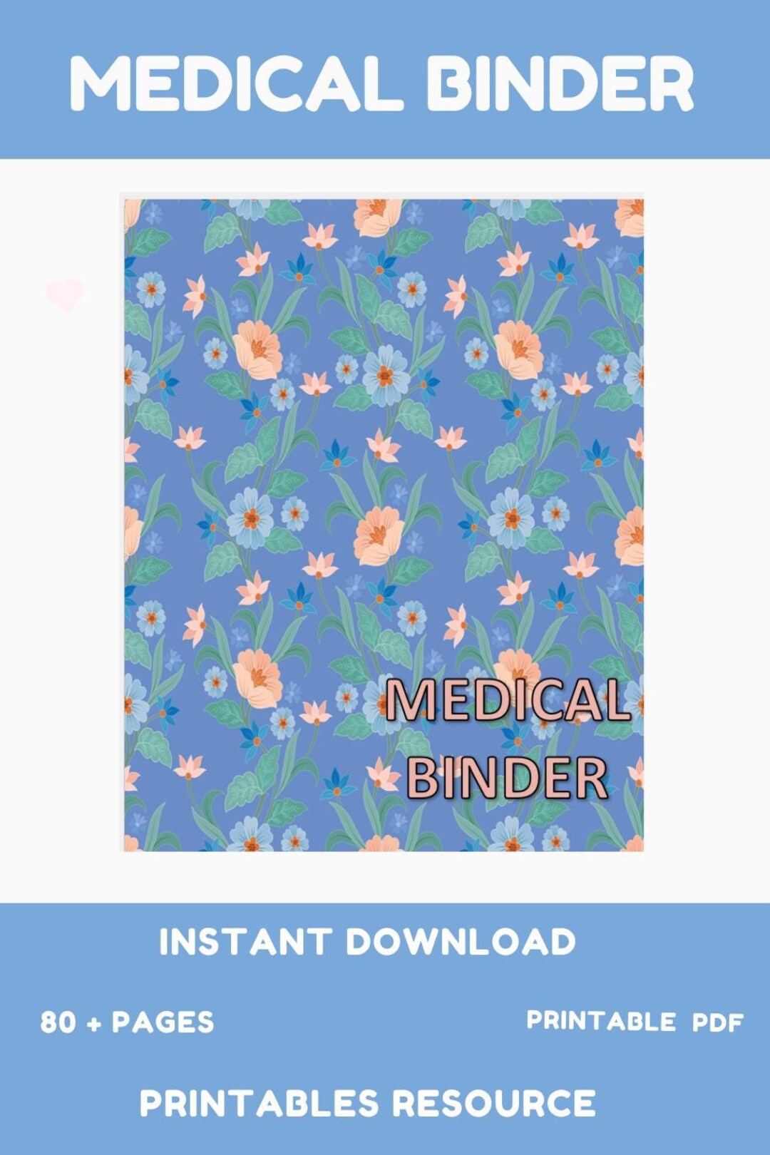 Medical Binder Health Tracker | Health Planner Printable PDF | Health ...