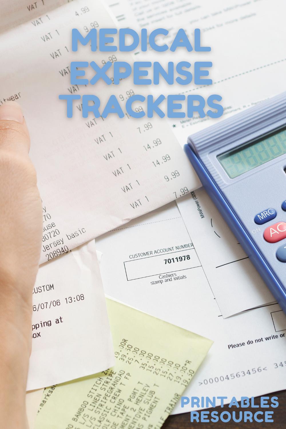 Medical Expense Tracker Printable: Healthcare Bill Organizer (digital ...