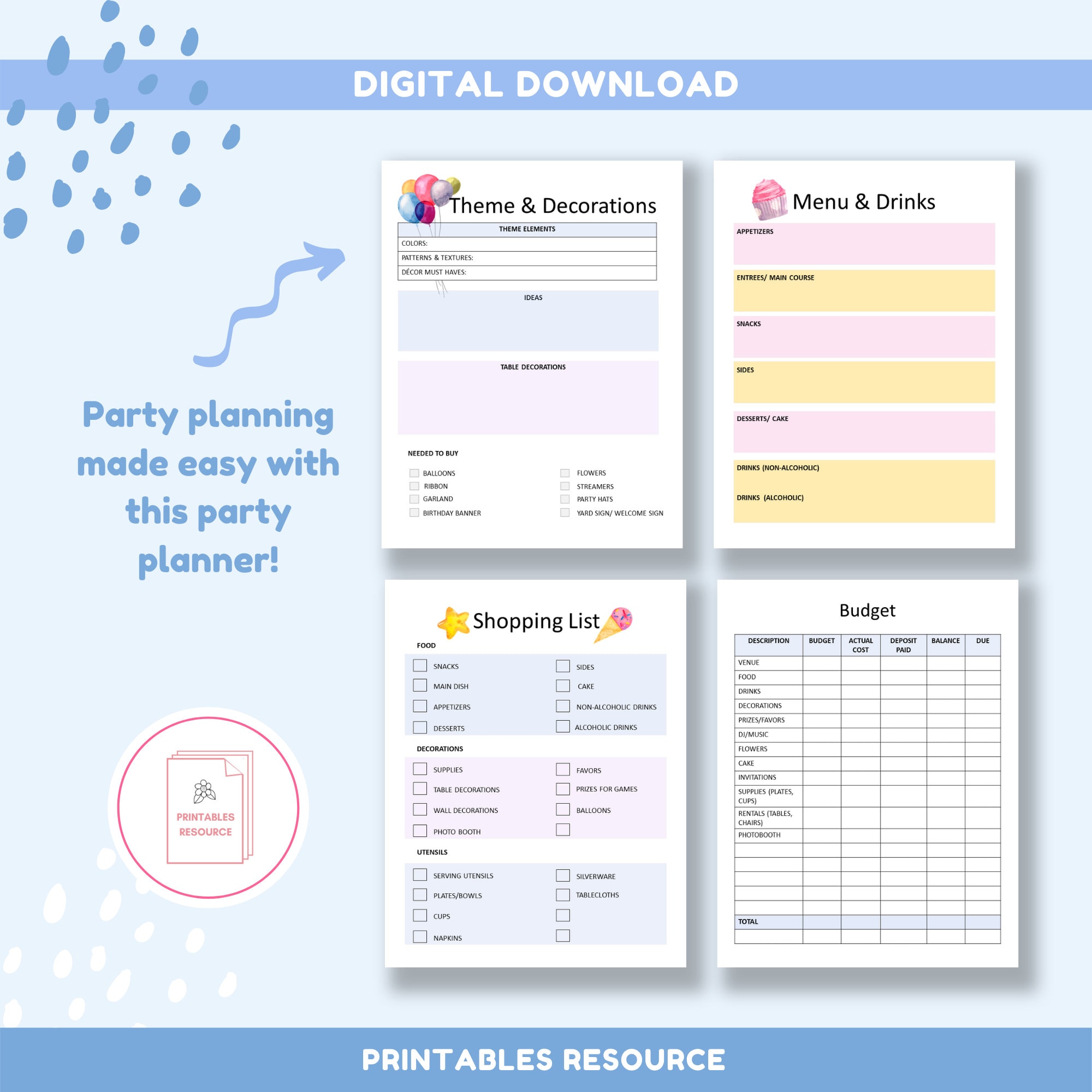 Party Planner Party Planning Birthday Party DIY Party Planner Party ...