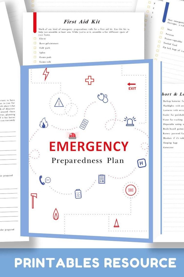 Emergency Planner Printable Family Emergency Preparedness Binder Printable Emergency Binder in ...