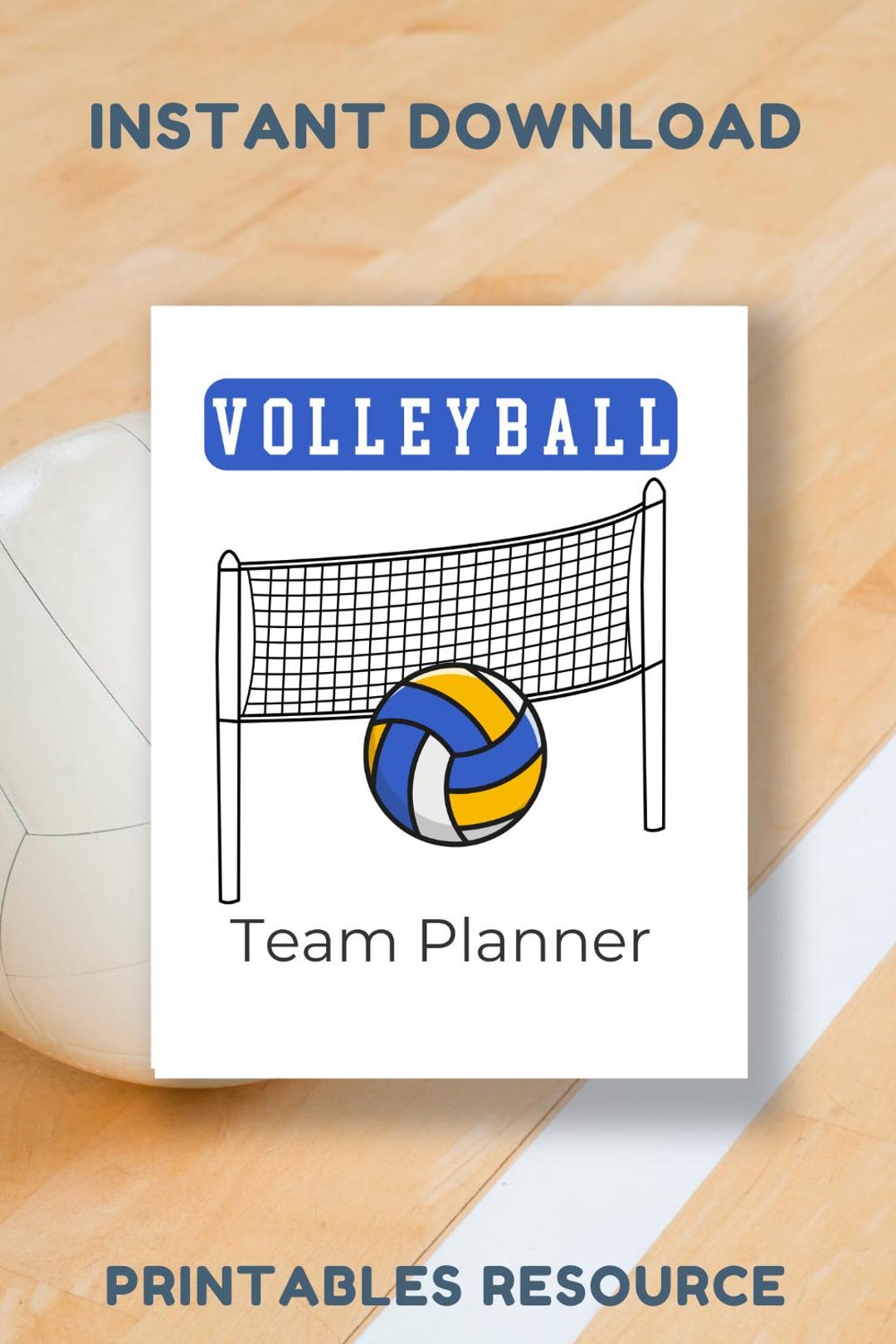 Volleyball Team Planner Printable: Coach, Sports Mom, School Activities ...