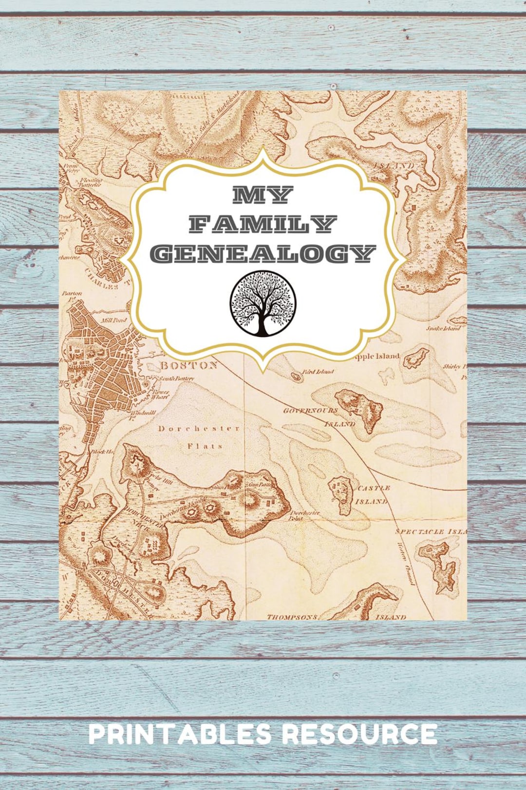 Genealogy Family Tree Printable Vintage Research Tracker Genealogy ...
