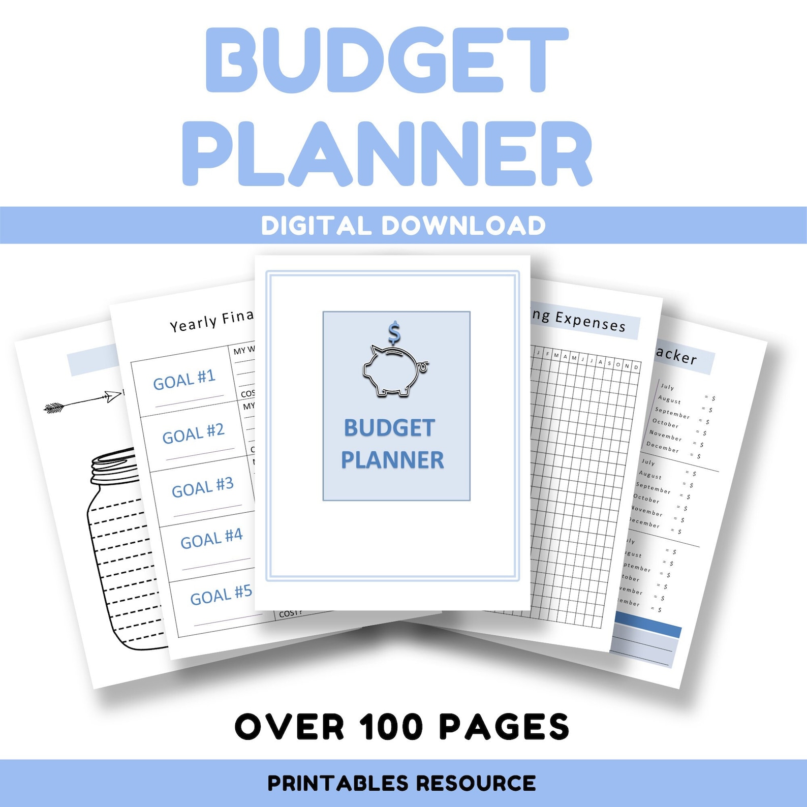 Budget Planner Printable Budget Planning Tracker - Etsy