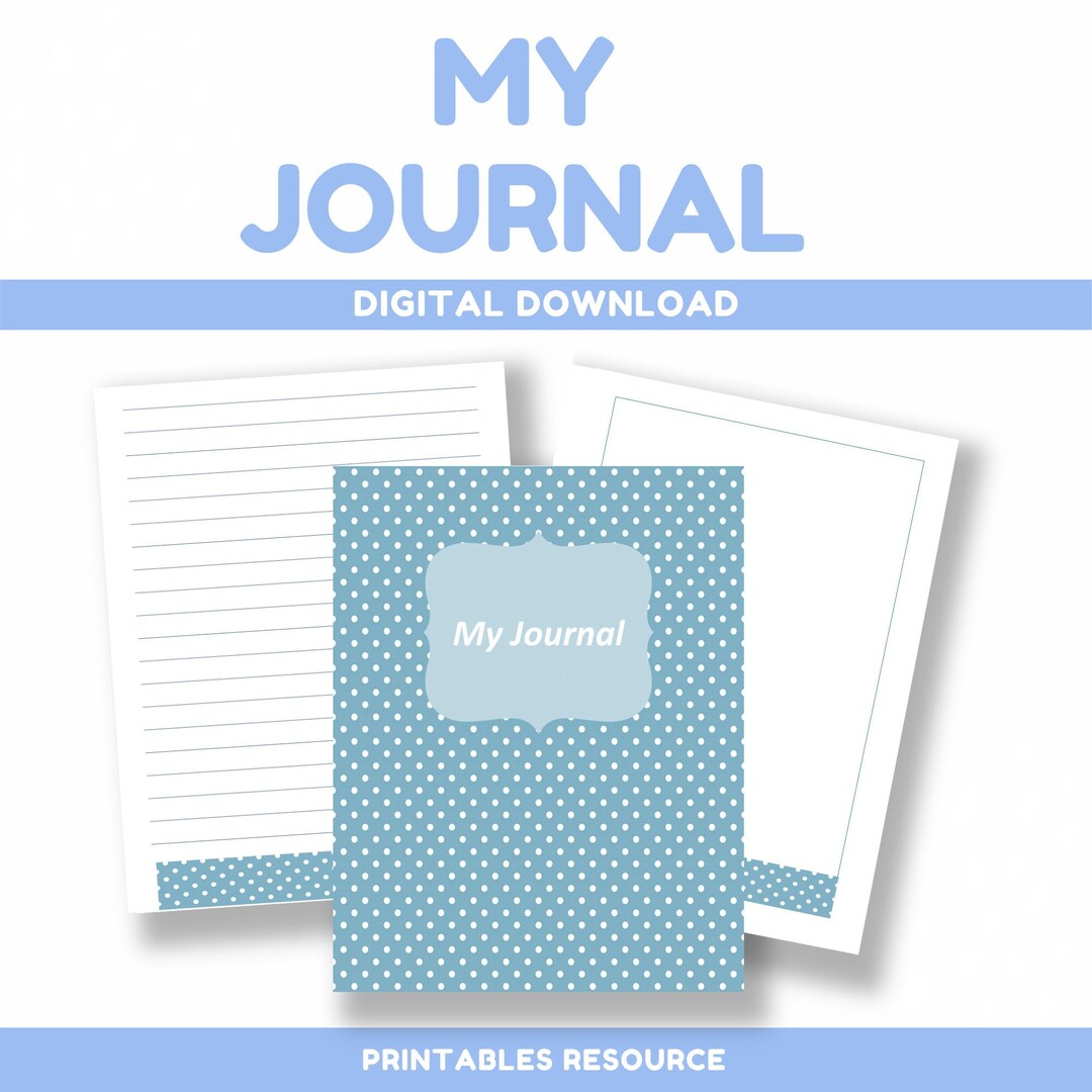 Printable Writing Journal | Journal Pages | Writing Journal | Digital ...