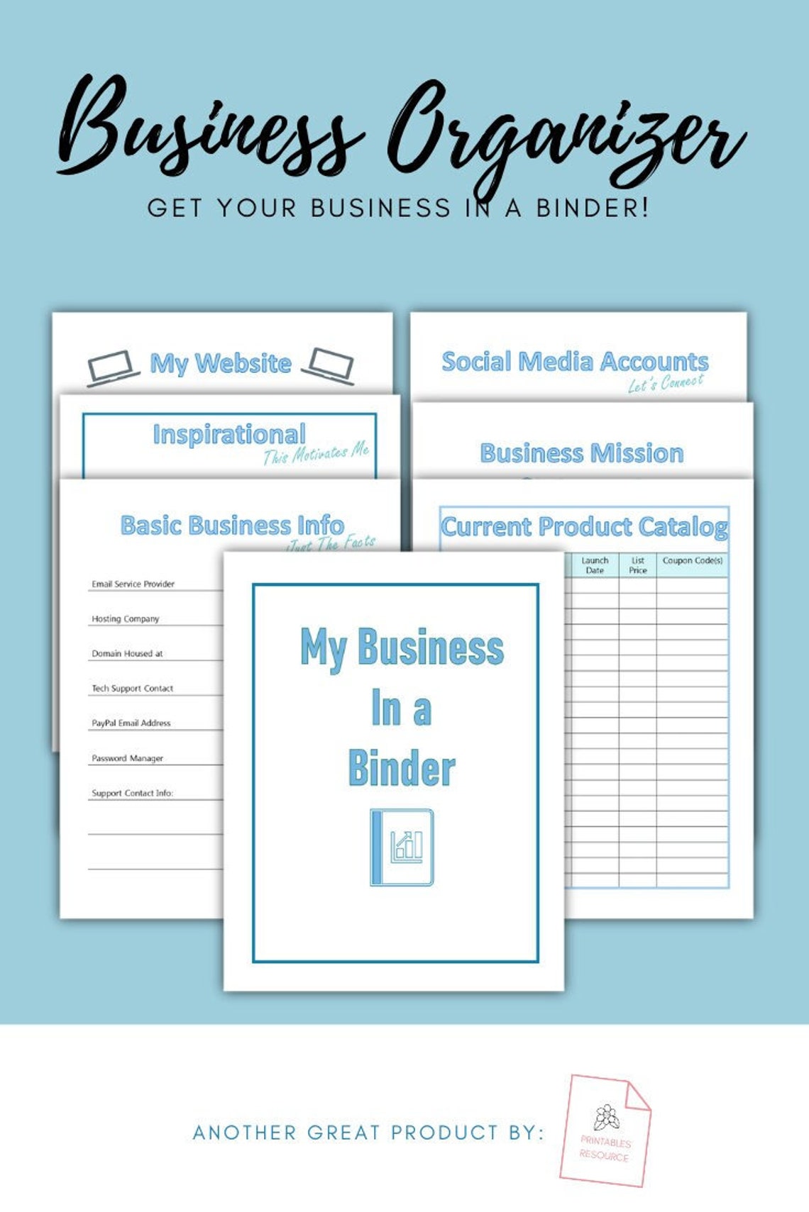 Business Binder Business Printable Small Business Planner Online ...