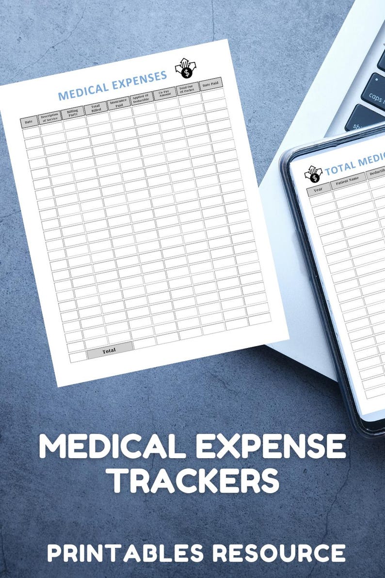 Medical Expense Tracker Printable: Healthcare Bill Organizer (digital Download) - Etsy