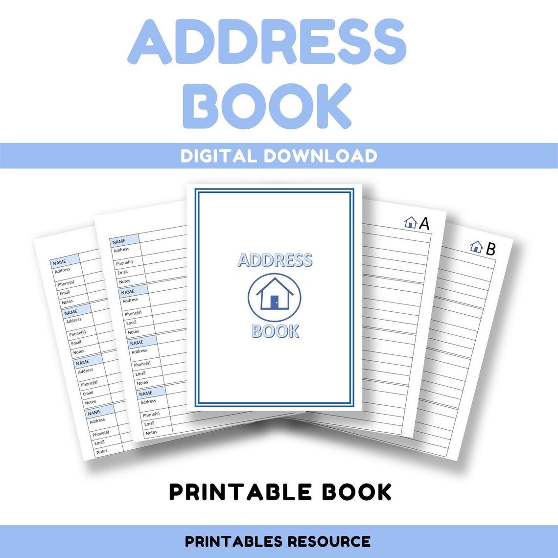 Address Book Printable Contact List Printable Resource Home ...