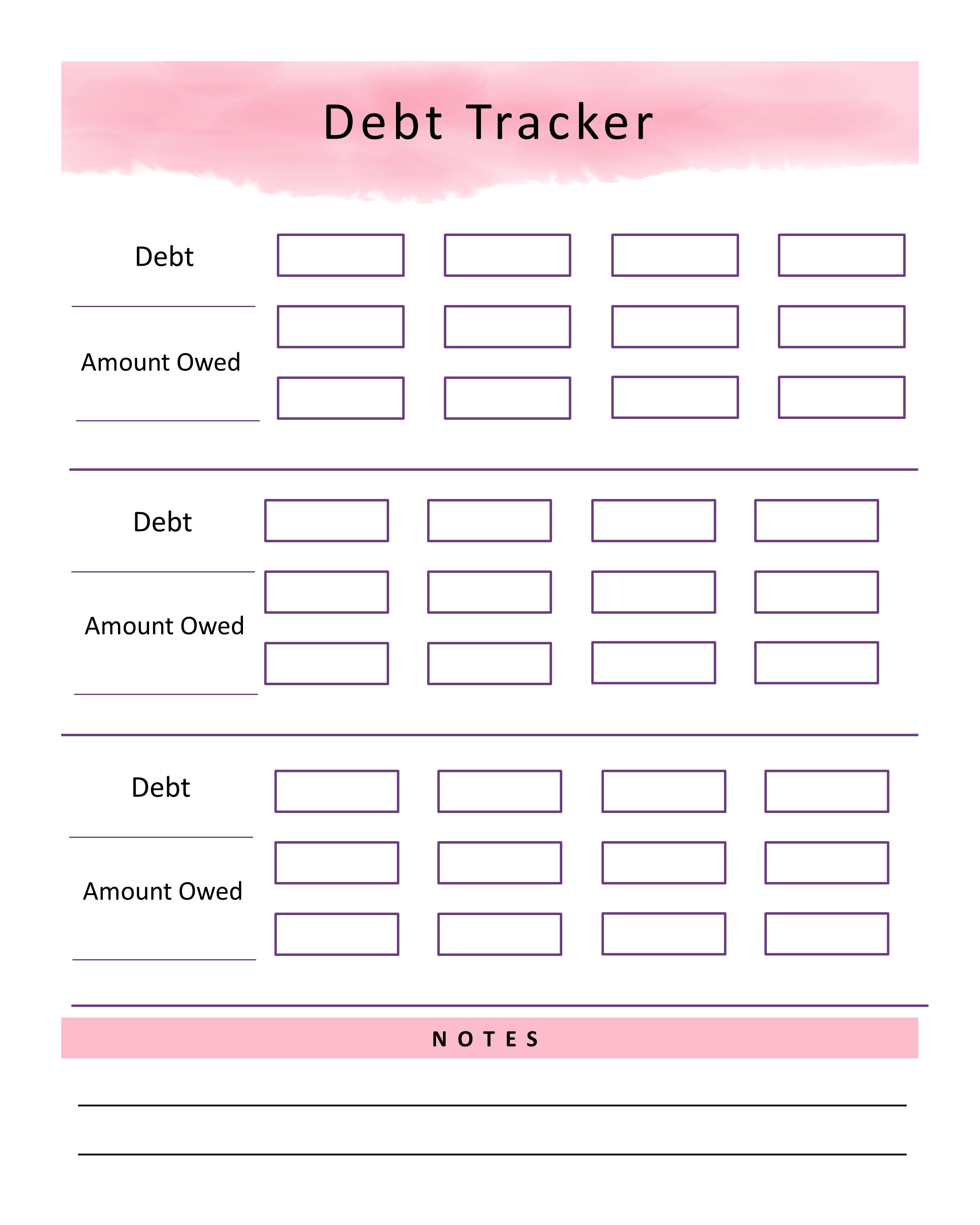 Monthly Budget Printable Budget Planner Financial Planner | Etsy