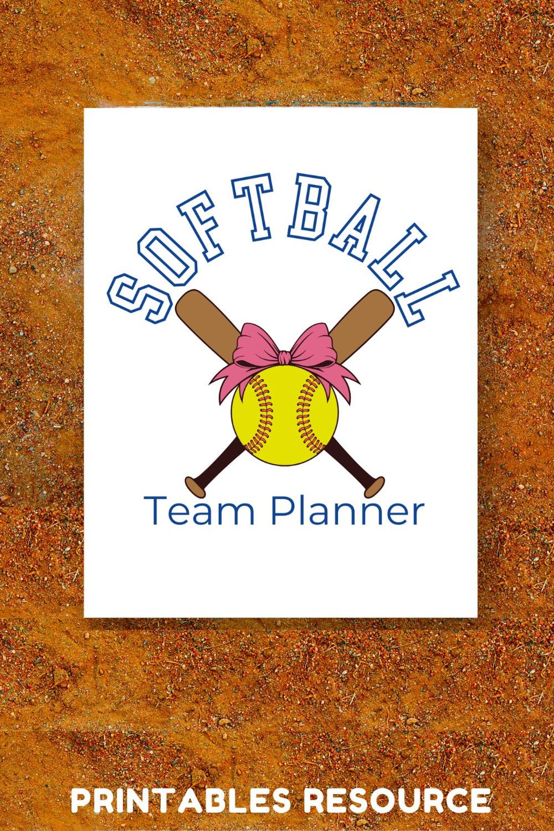 Softball Team Sports Planner Printable Softball Coach Planner Pages ...