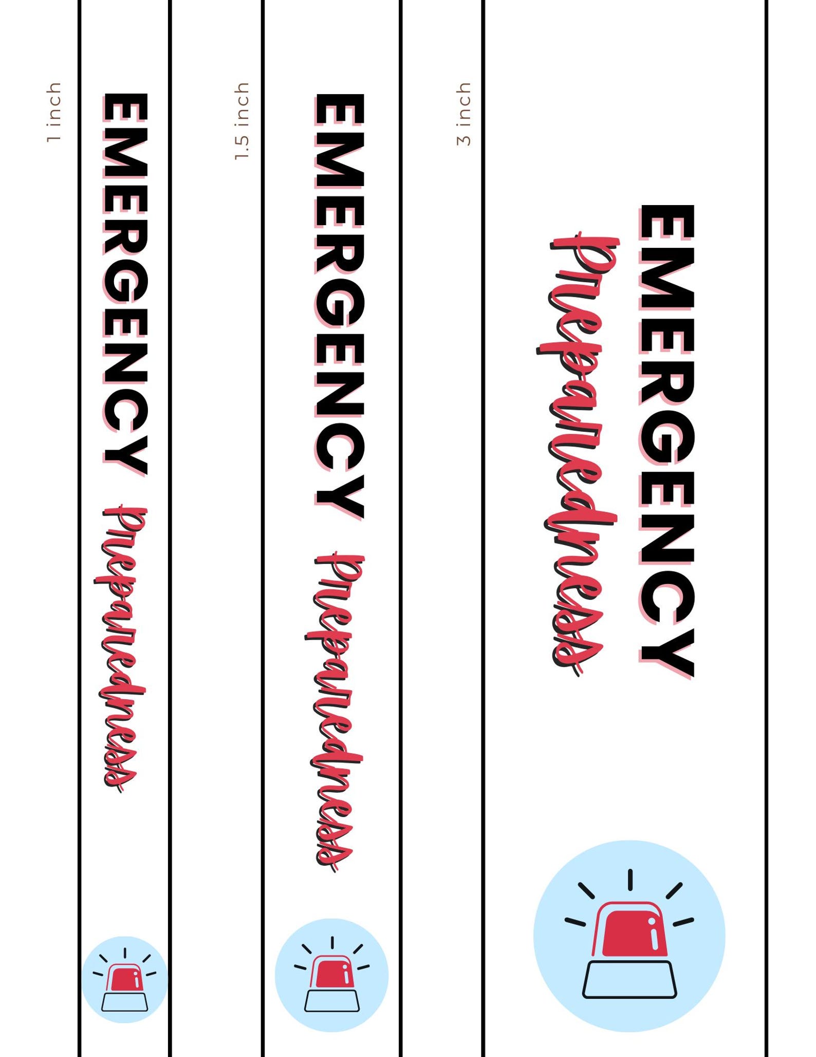 Emergency Planner Printable Family Emergency Preparedness Binder ...