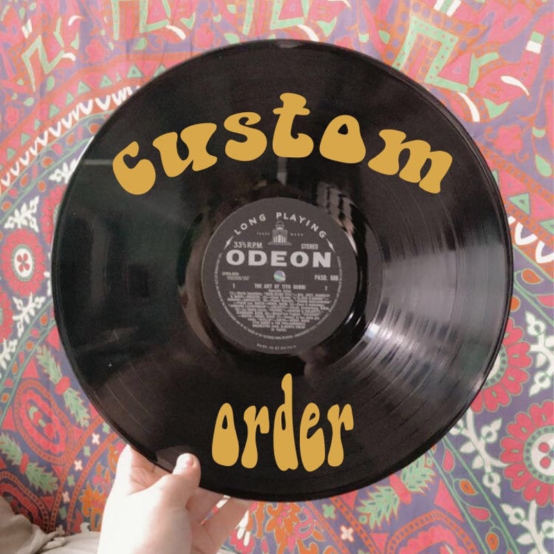 Painted Record - Etsy