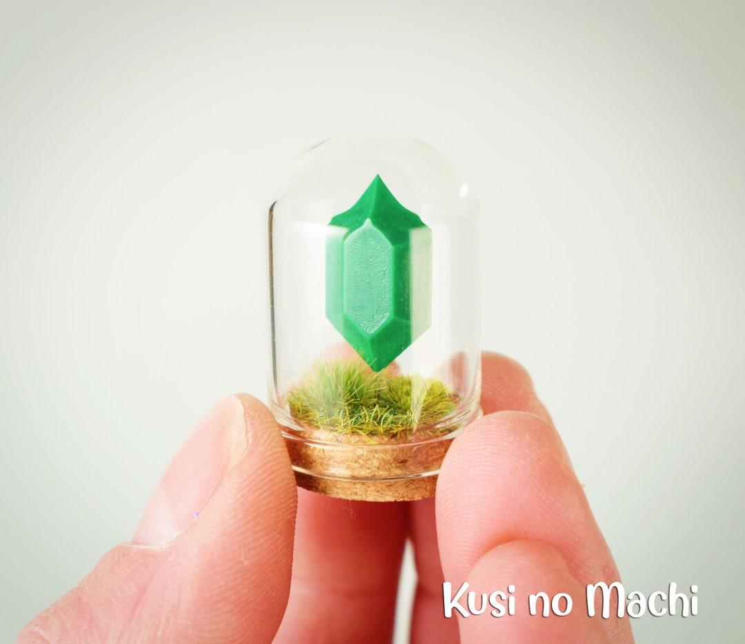 Legend of Zelda Green Ruby Micro Bell - Etsy