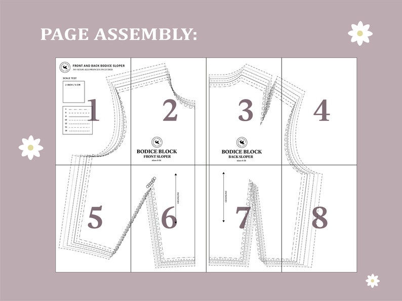 Basic Bodice Block PDF Sewing Pattern Sizes 4-16 Available - Etsy