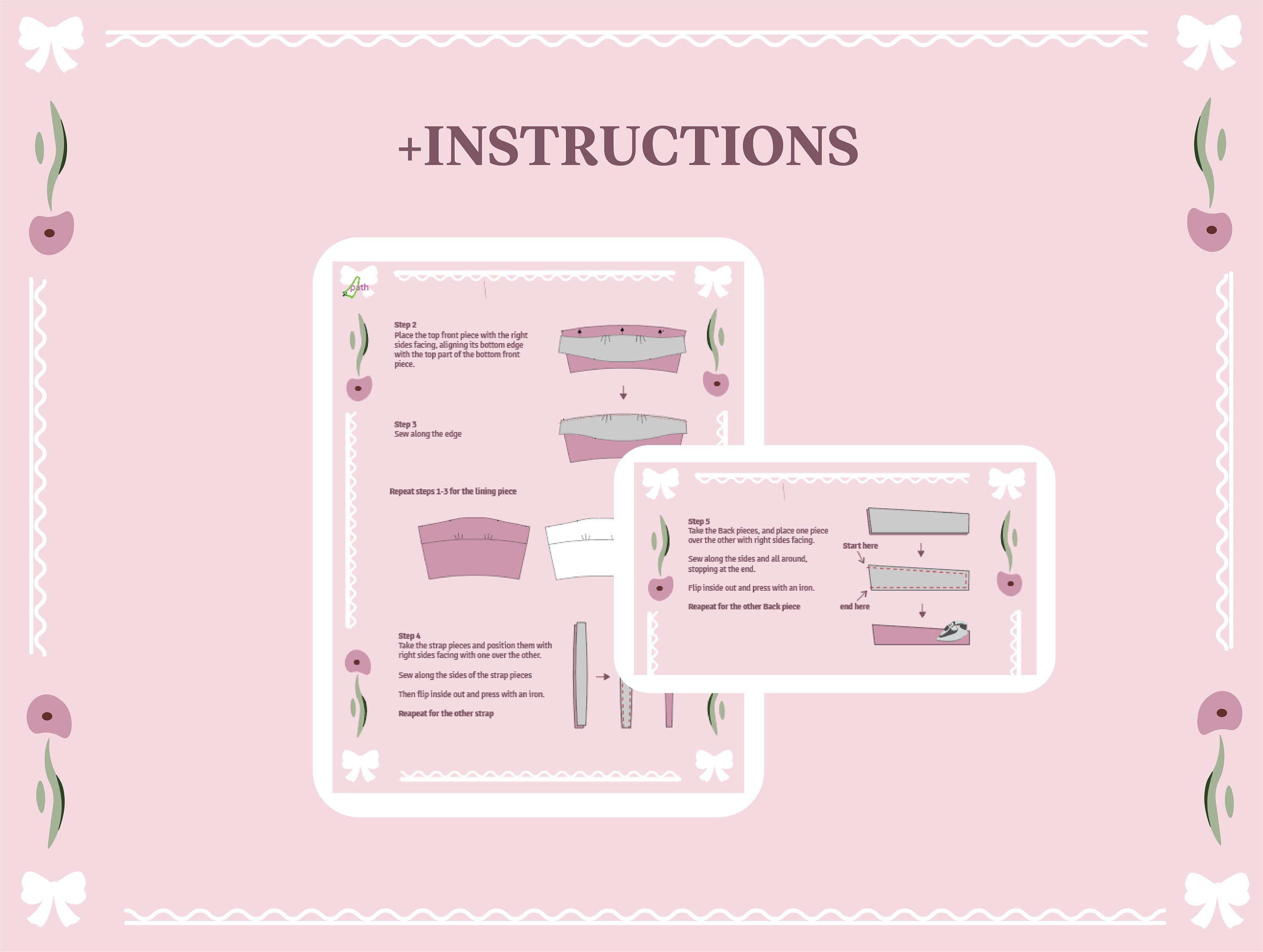 Ballerina Back Tie Top PDF Sewing Pattern - the Cosette Top - Etsy