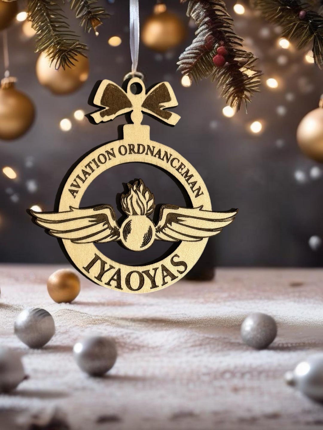 Aviation Ordnanceman Christmas Ornament, AO Ornament ,IYAOYAS Christmas ...