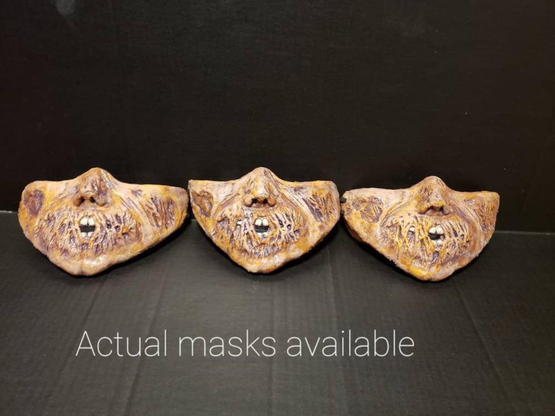 Scary Zombie Latex Half Mask - Etsy